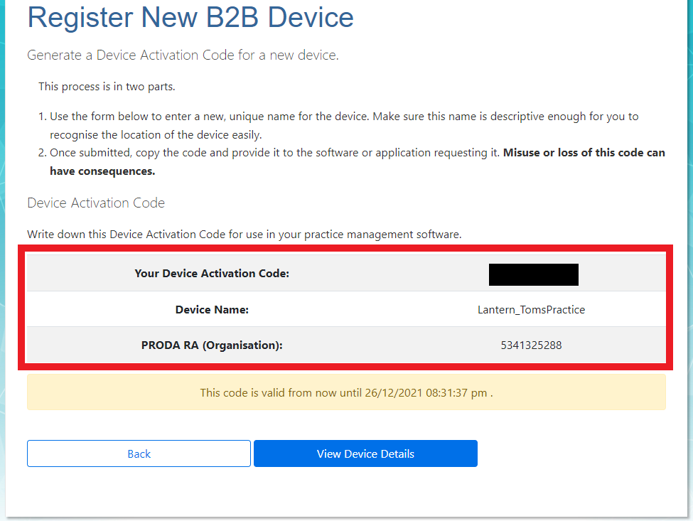 Activating your PRODA Device