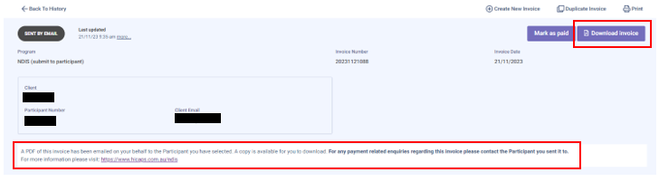 How to create & submit an NDIS invoice for a Self Managed Participant