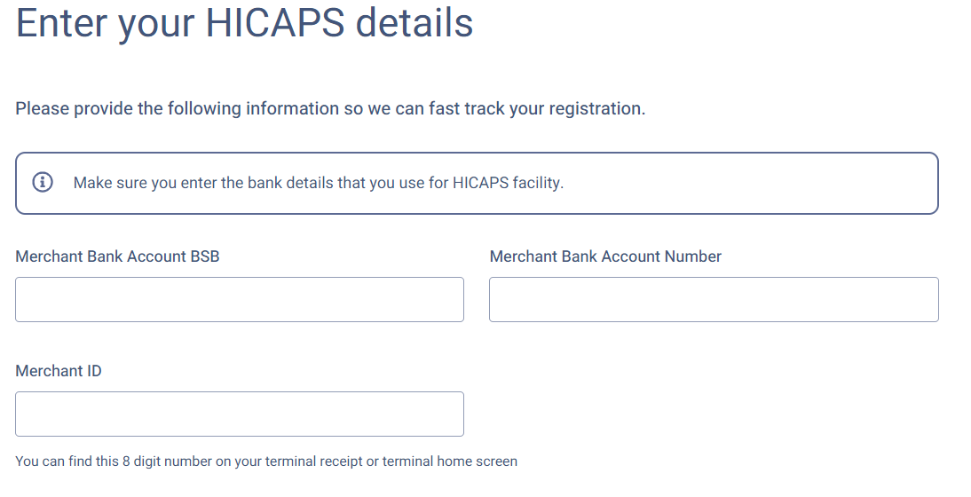 How do I create a HICAPS Digital account when I already have a HICAPS ...